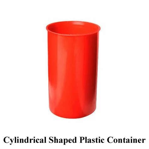 Red Cylindrical Shaped Plastic Container At ₹ 35piece In Noida Id