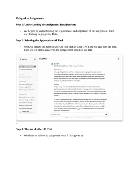 Using Ai In Assignments Pdf