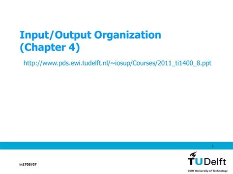 PPT Input Output Organization Chapter 4 PowerPoint Presentation Free Download ID 9697306