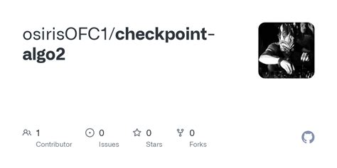 Github Osirisofc Checkpoint Algo