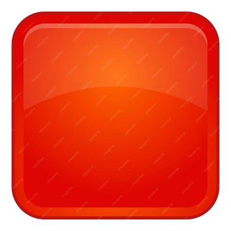 Premium Vector Red Button Icon Cartoon Illustration Of Red Button
