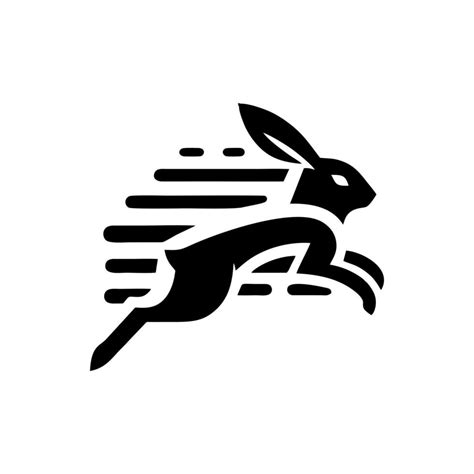Rabbit Running Logo Design Template 45814944 Vector Art At Vecteezy