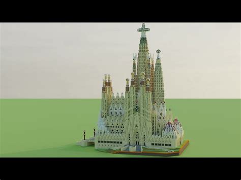 Mincraft Sagrada Familia Barcelona
