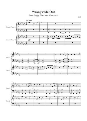 Wrong Side Out Cg5 Sheet Music For Piano Saxophone Alto Saxophone