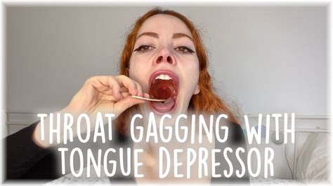 Throat Gag With Tongue Depressor Mouth Throat Gag Tongue And Uvula Fetish Kitty Stepsis 1080 Wmv