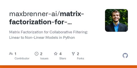 Github Maxbrenner Aimatrix Factorization For Collaborative Filtering