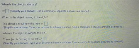 Solved Suppose The Position Of An Object Moving Horizontally