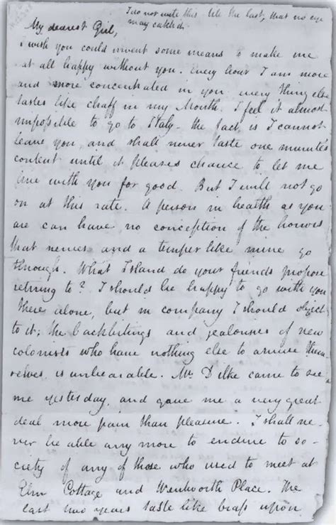Love Letters To Fanny Brawne John Keats 1820