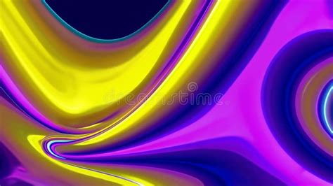 Abstract Vibrant Colorful Wave Pattern With Neon Hues Dynamic Shapes