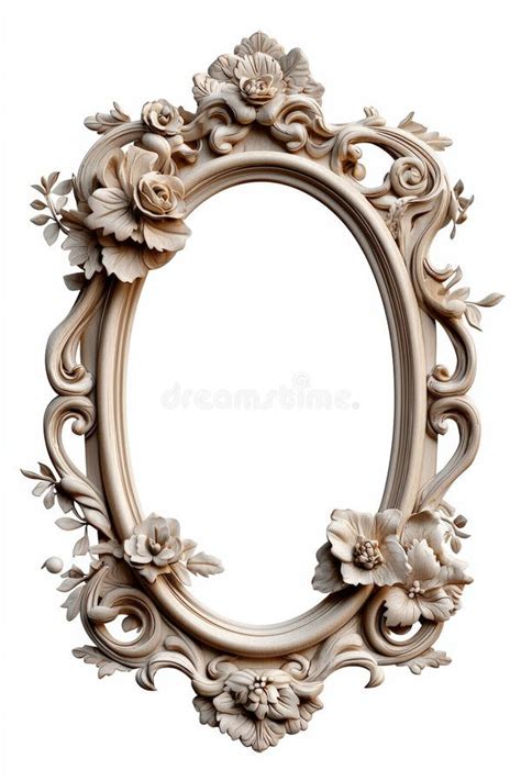Elegant Ornate Frame Adorned With Intricate Floral Details Perfect For Showcasing Artwork Or