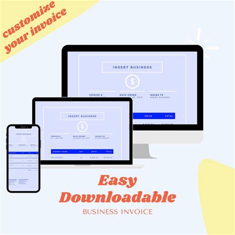 Invoice Template Printable Invoice Custom Forms