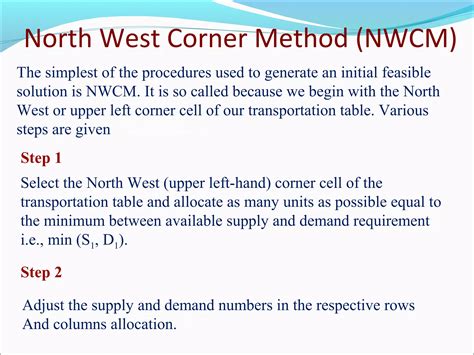 Transportation Model And Assignment Model Ppt