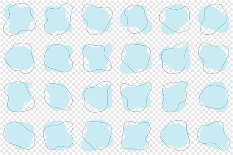 Blob Shape Organic Set Of Irregular Round Blot Form Graphic Element Organic Amoeba Blob Shape