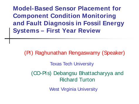 Pdf Model Based Sensor Placement For Component Libraryevents2012