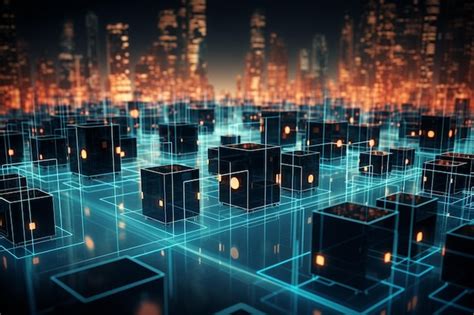 A Network Of Interconnected Quantum Computers Solving Complex Problems Premium Ai Generated Image