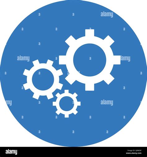 Gear Options Preferences Icon Simple Editable Vector Eps File Stock