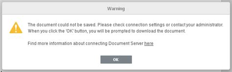 the document could not be saved warning after opening file · issue