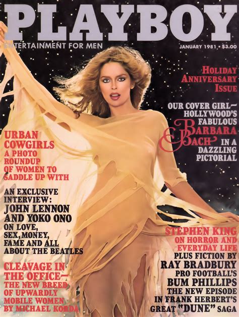 Playboy January 1981 Barbara Bach Karen Price Johnlennon And Yokoono Gig
