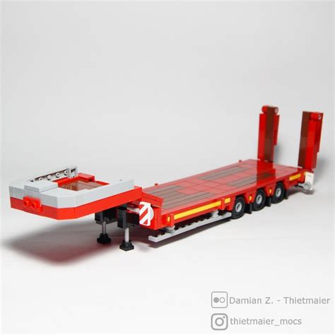 Lego Moc Lowloader Semitrailer By Thietmaiermocs Rebrickable Build With Lego