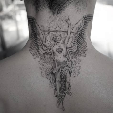 Angel Tattoo On Back