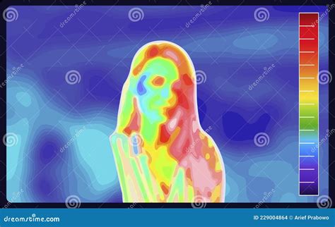 A Thermographic Imaging Camera Captures The Temperature Patterns Of