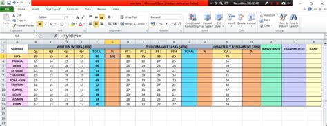 Easy Formula How To Compute Grades In Excel Gwacal
