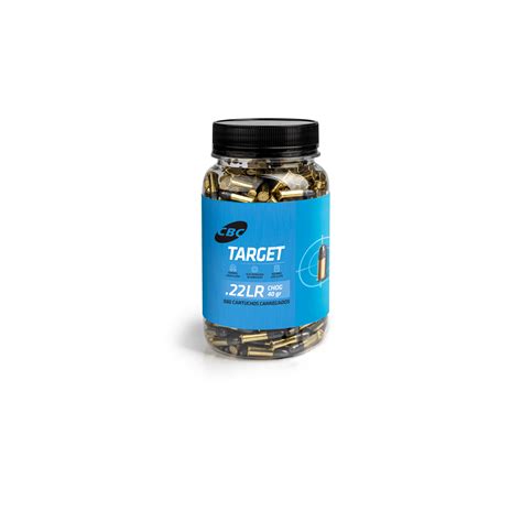 Cartucho Cbc 22lr Chog Target 40gr Lt 500un Armamentos Fogo