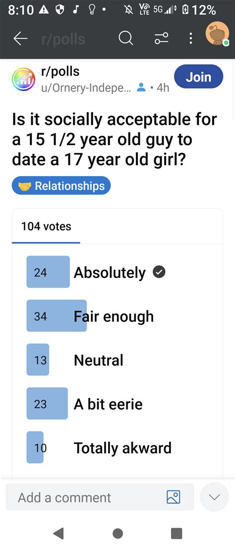 Acceptable Age Gap Rgenz