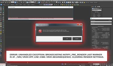 How To Fix Error UNHANDLED EXCEPTION On Render Vray