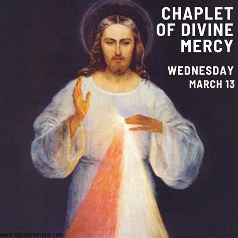 Todays Divine Mercy Chaplet Wednesday March 13 Listen Notes