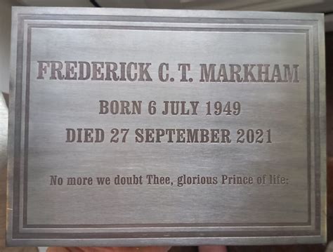 Aged Deep Etched Bronze Plaques No Colour Fill Brass Plaques