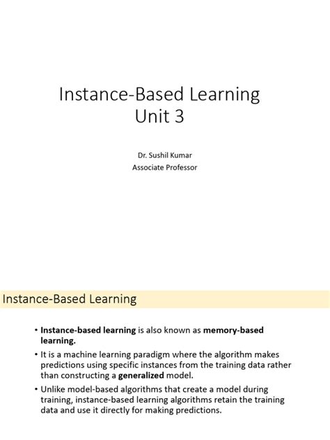 Unit 3 Instance Based Learning Pdf Regression Analysis Machine
