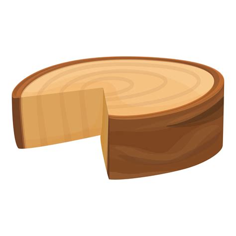 Cutted Half Tree Trunk Icon Cartoon Style 14350906 Vector Art At Vecteezy