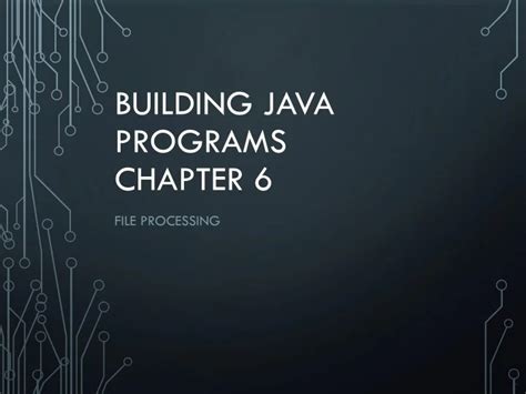 Ppt Building Java Programs Chapter 6 Powerpoint Presentation Free