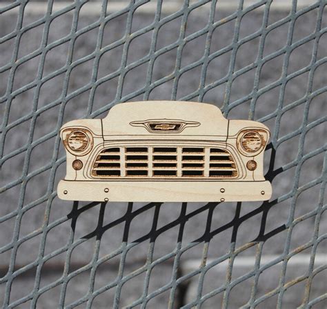 Chevy 1955 Truck Frontend Laser Engraved Fridge Magnet Etsy