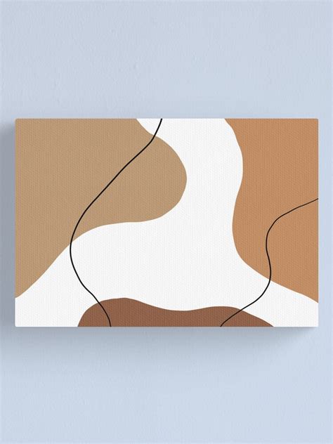 Brown Aesthetic Wallpaper With Black Lines Canvas Print For Sale By Lucyvd Redbubble