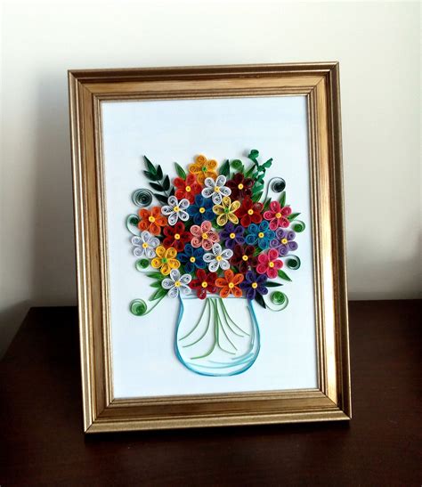 Quilling Flower Vase Quilling Delias Flower Vases