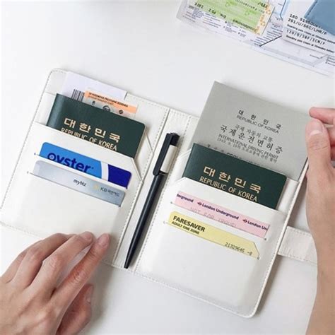 Iconic Slit Long Passport Cover Case Holder Fallindesign