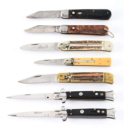 Lot Detail Lot Of 7 Automatic Knives