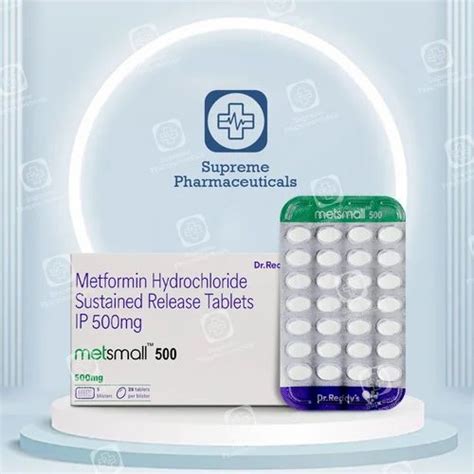 Metsmall 500 Mg Metformin Hydrochloride Sustained Release Tablets At