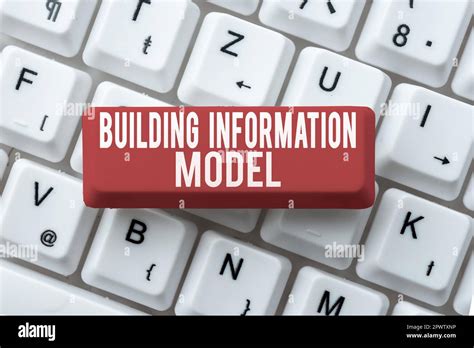 sign displaying building information model conceptual photo process of