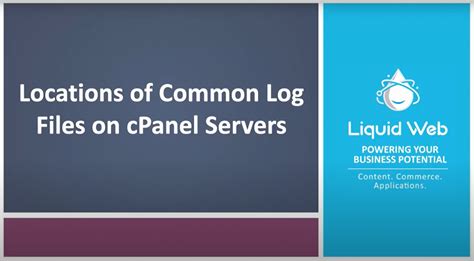 Cpanel Log File Locations Whm Apache And More Liquid Web