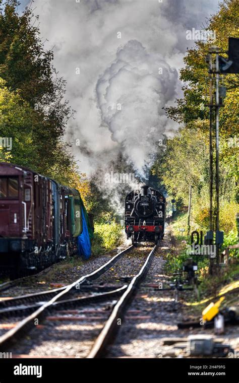 The Wizard Express A 1952 Lms Ivat Class 2 Steam Train Arriving At