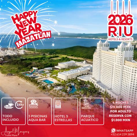 Angel 🎉 ¡recibe El Año Nuevo 2026 En Mazatlán Vive 4 Noches 5 Días
