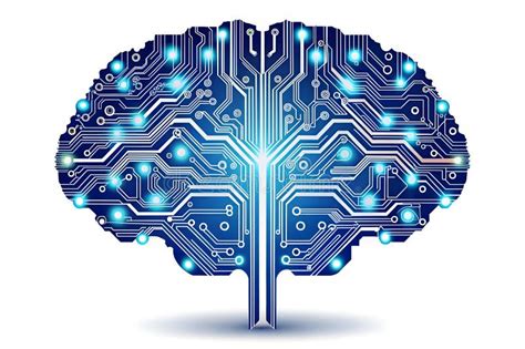 Flat Ai Driven Digital Brain Elements Concept As Abstract Elements Representing A Digital Brain