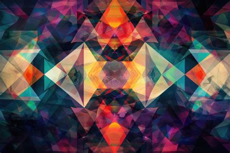 Vibrant Abstract Background With Colorful Triangles Perfect For Modern