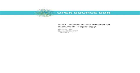 Pdf Nbi Information Model Of Network Topology Dokumentips