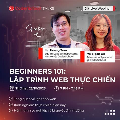 Coderschool It W21 On Linkedin ĐĂng KÝ Webinar “beginners 101 LẬp TrÌnh Web ThỰc ChiẾn” 👉