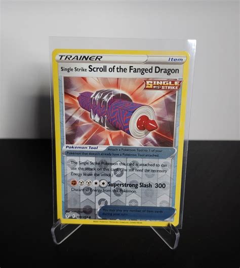 Pokemon Tcg Single Strike Scroll Of The Fanged Dragon 158203 Swsh07