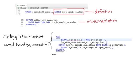 Object Oriented Abap 4 Exception Handling Discovering Abap